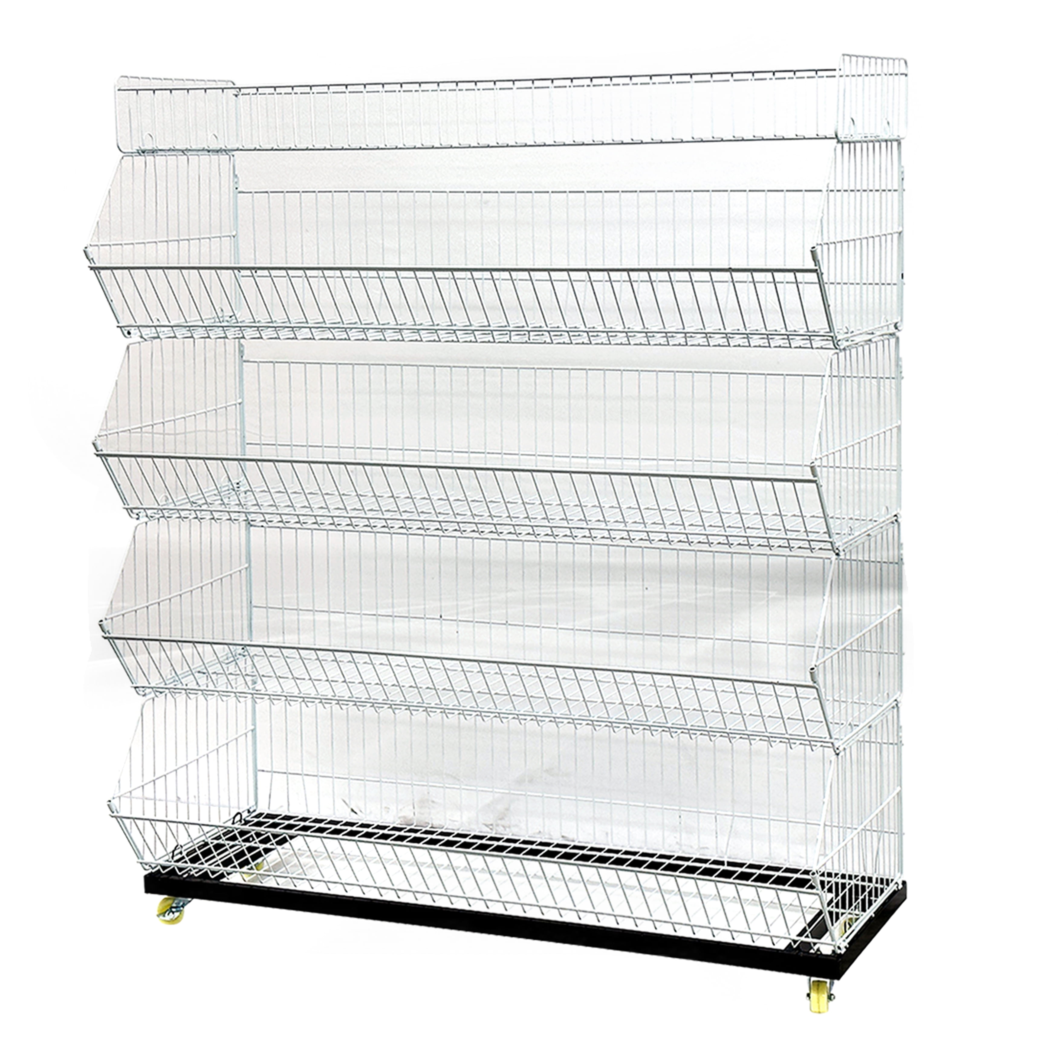 Supermarket Shelves Five-Tier Snack Display Rack with Wheel Multi ...
