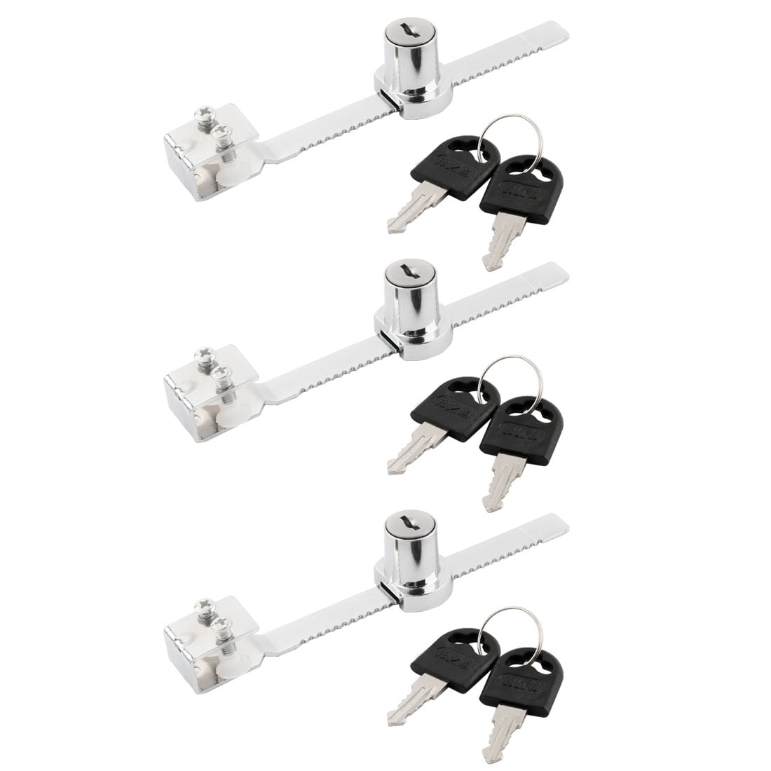 Stainless Steel Showcase Lock w Keys for Display Case, Cabinet, Door ...