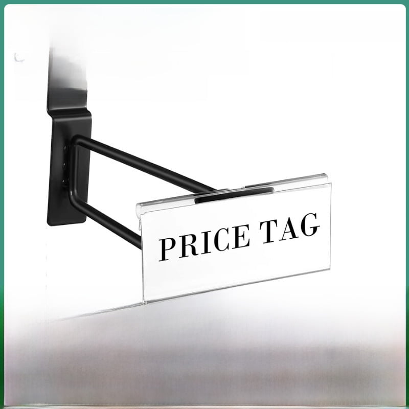 Supermarket shelves department store commodity price tag listing ...