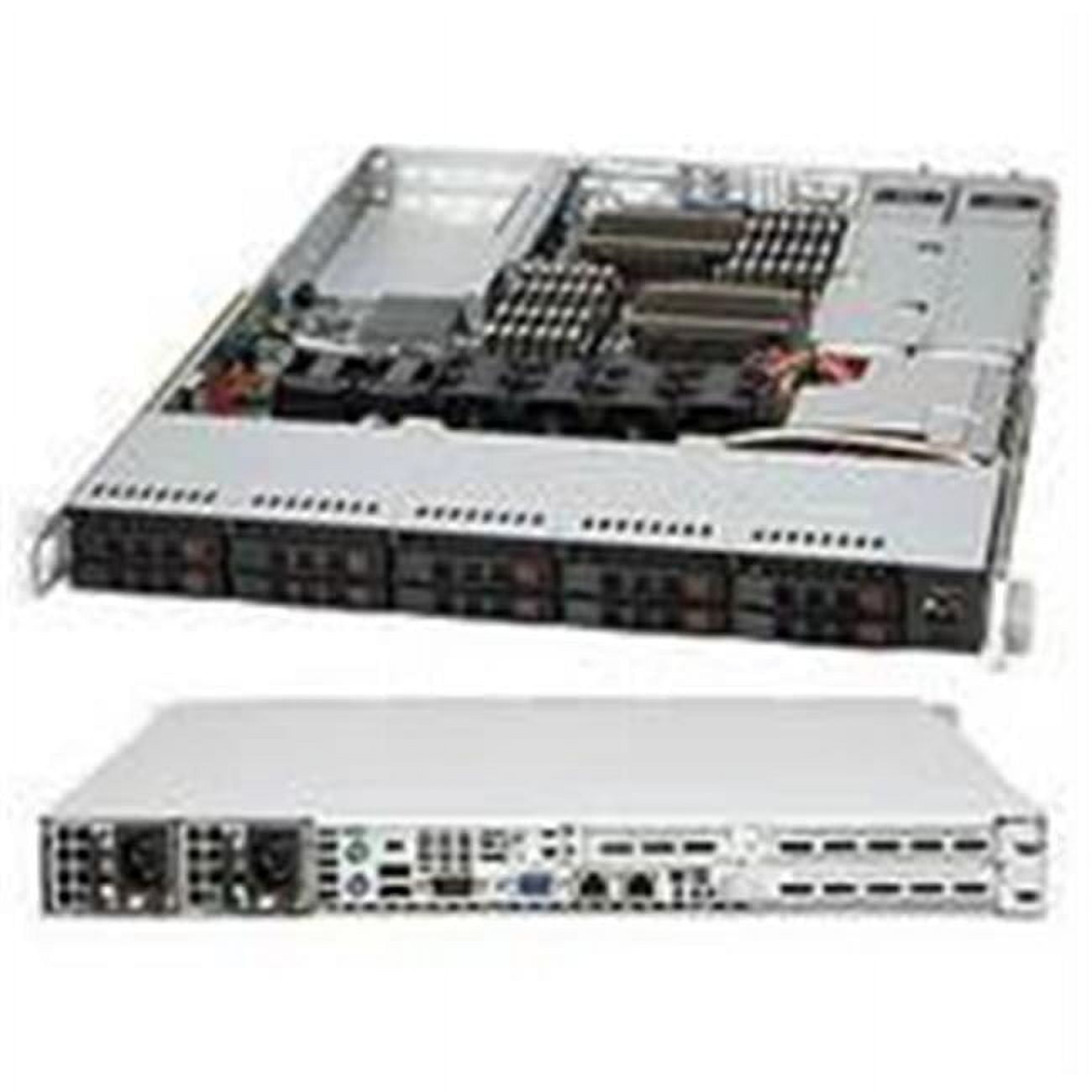 Supermicro 1U Rackmount Server Chassis - Black - Walmart.com