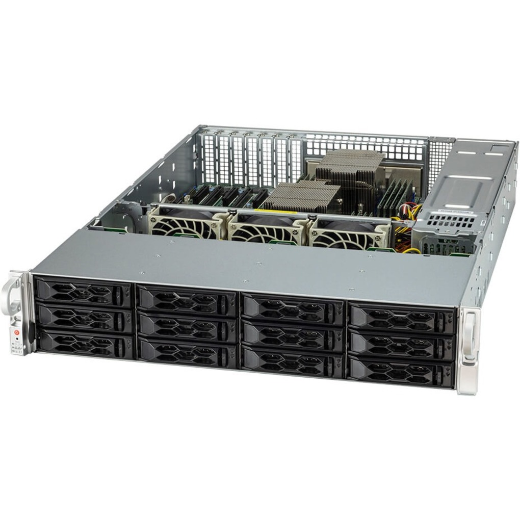 Supermicro 2024S-TR Server Barebone System, 2U Rack-mountable, Socket SP3, 2 x Processor Support ...