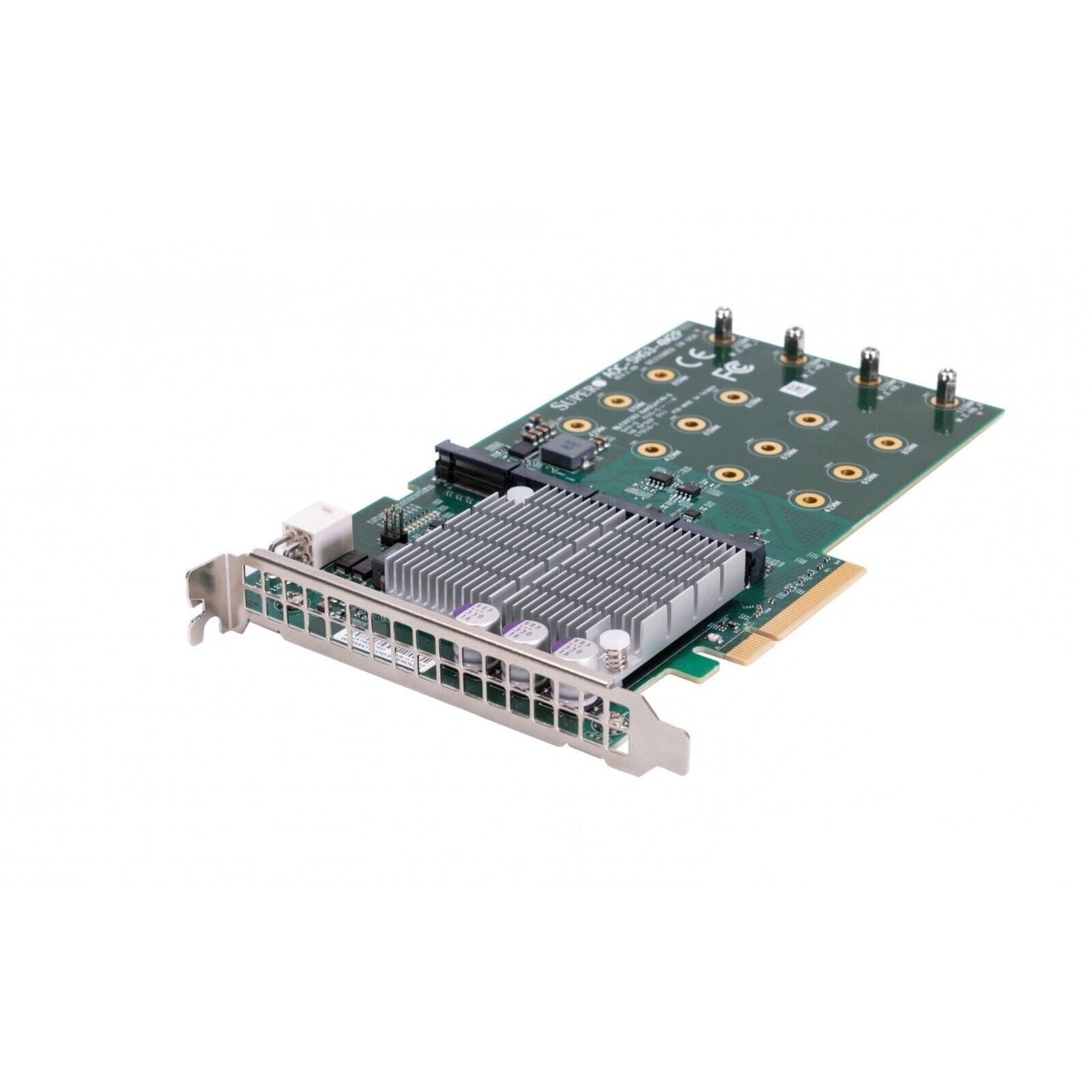 Supermicro AOC-SHG3-4M2P PCIe3.0x8 carrier card for up to four NVMe M.2 ...