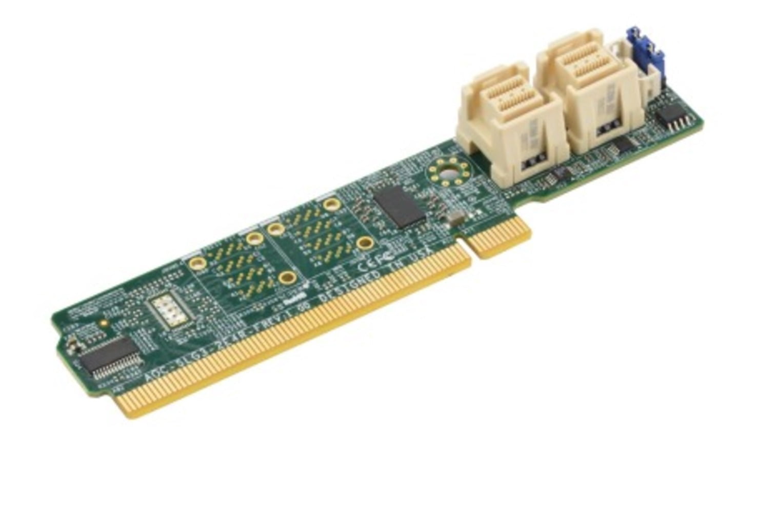 Supermicro AOC-SLG3-2E4R-F NVMe PCIe Host Bus Adapter - 2 internal NVMe ...
