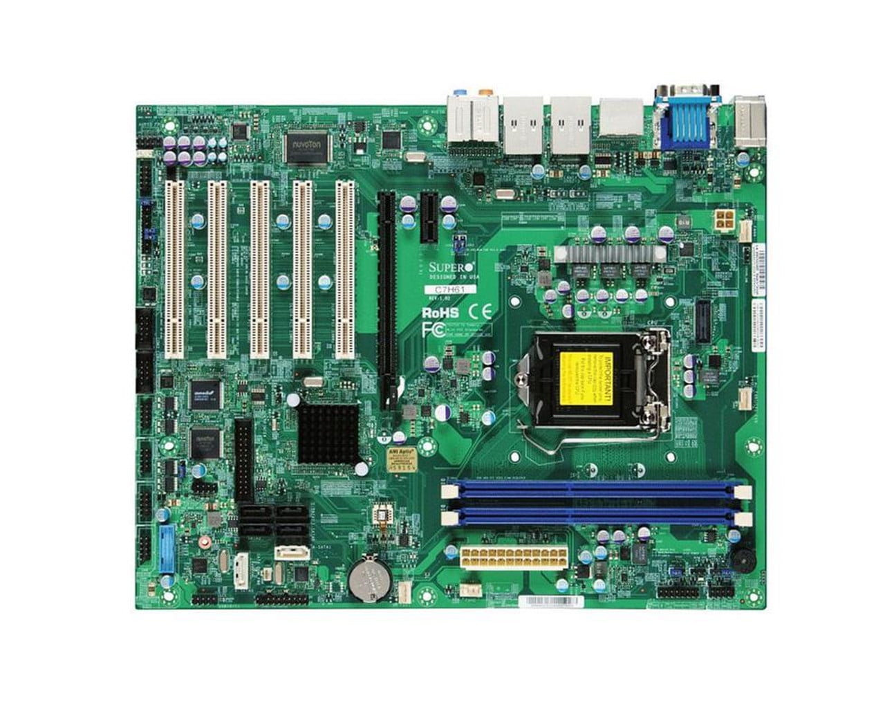 Supermicro C7H61 Motherboard - Socket LGA 1155 - Intel H61 Express ...