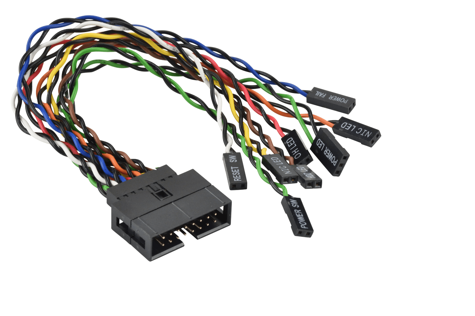 Supermicro CBL-0084L 15cm 16-Pin Front Control Panel Split / Extension ...