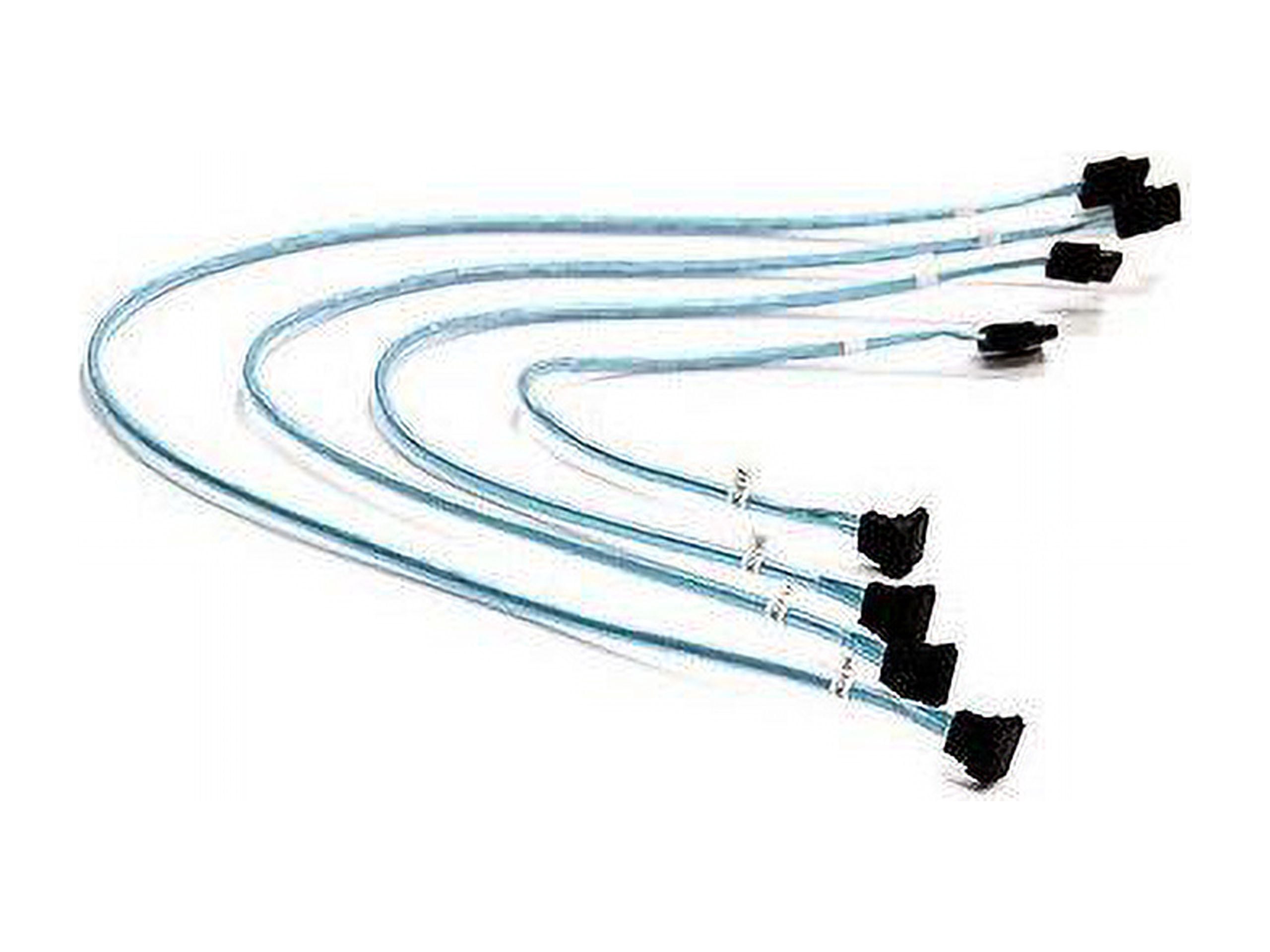 Supermicro CBL-0186L Set of 4 SATA 56/45.5/35/23CM ROUND S-RA. 26AWG ...