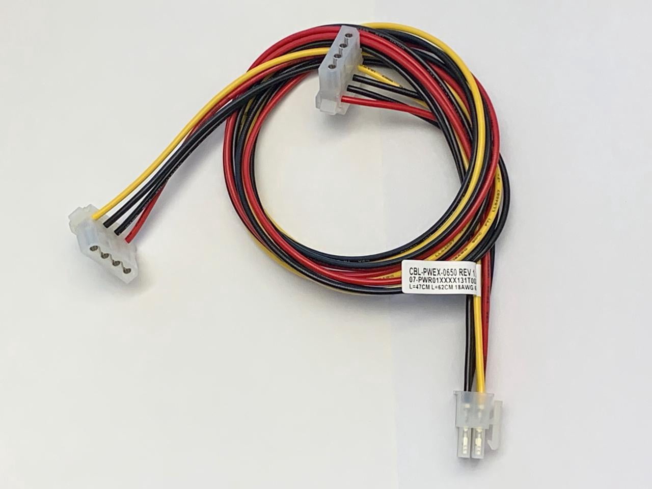 Supermicro CBL-PWEX-0650 Cable 8 Pin Female to 2x RA(Right Angle) Big 4 ...