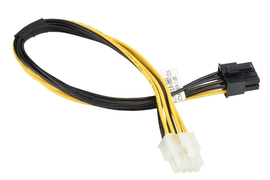 Supermicro CBL-PWEX-0665 8-Pin CPU to 8-Pin PCIe 30cm GPU Power Cable ...