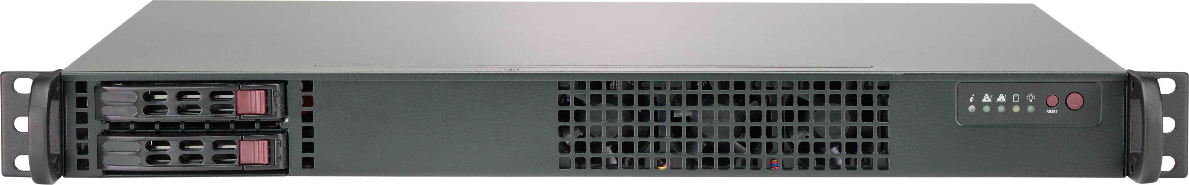 Supermicro CSE-510FT-203B Rear I/O 1U Chassis, 2 Hotswap Bays, 2 Cooling Fans - Walmart.com