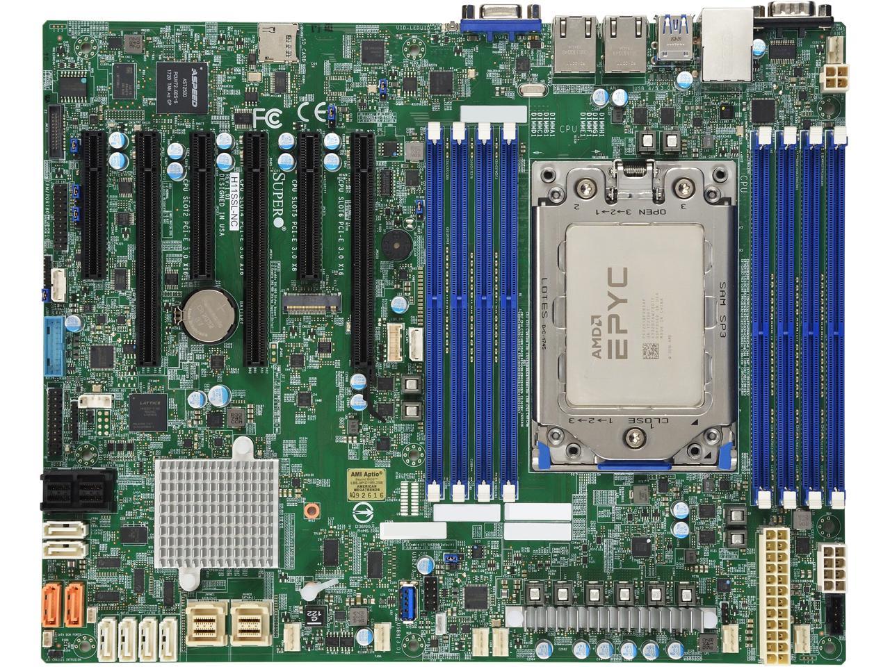 Supermicro MBDH11SSLN702PMA015O Motherboards with AMD EPYC Rome 64 ...