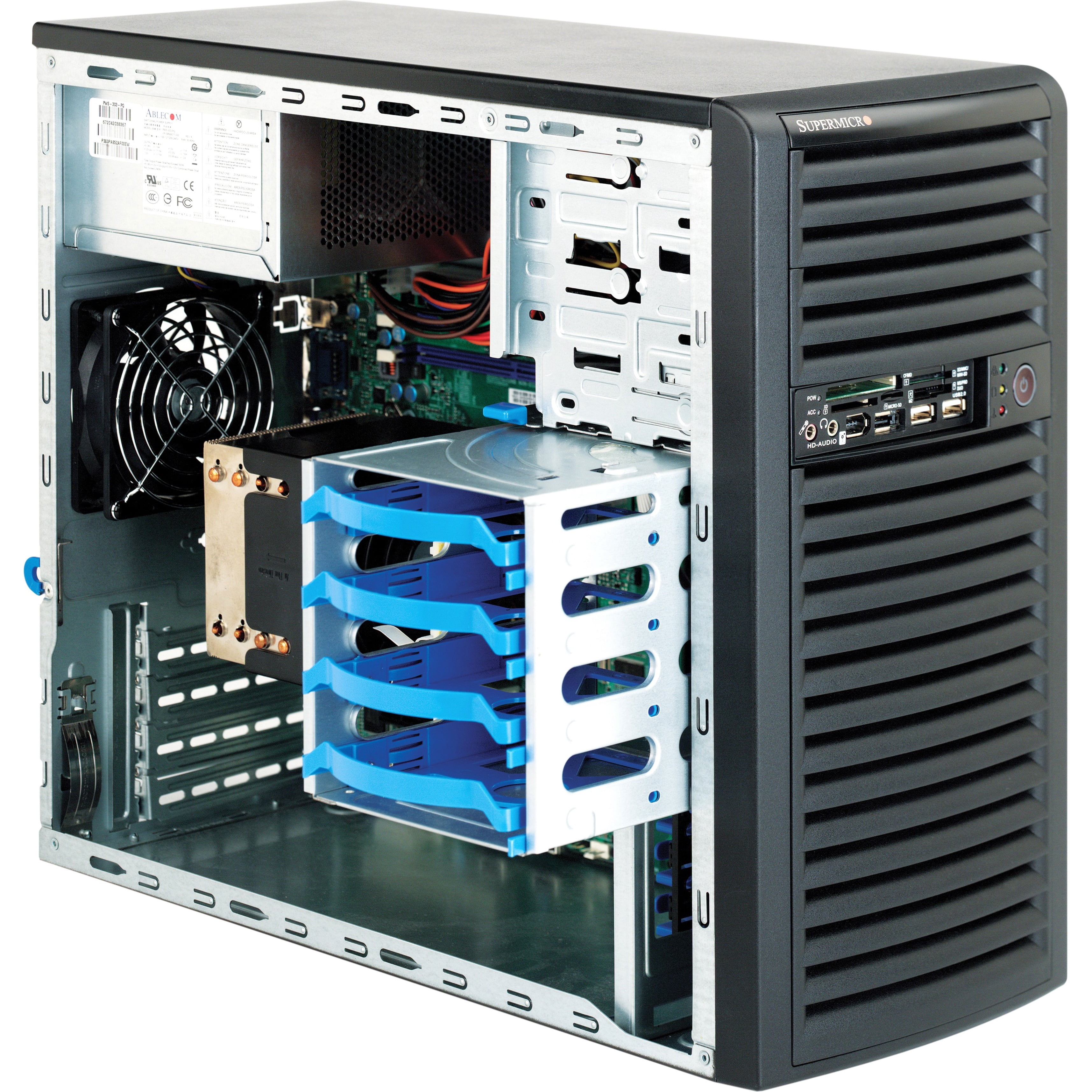 Supermicro SC731i-300B Chassis - Walmart.com