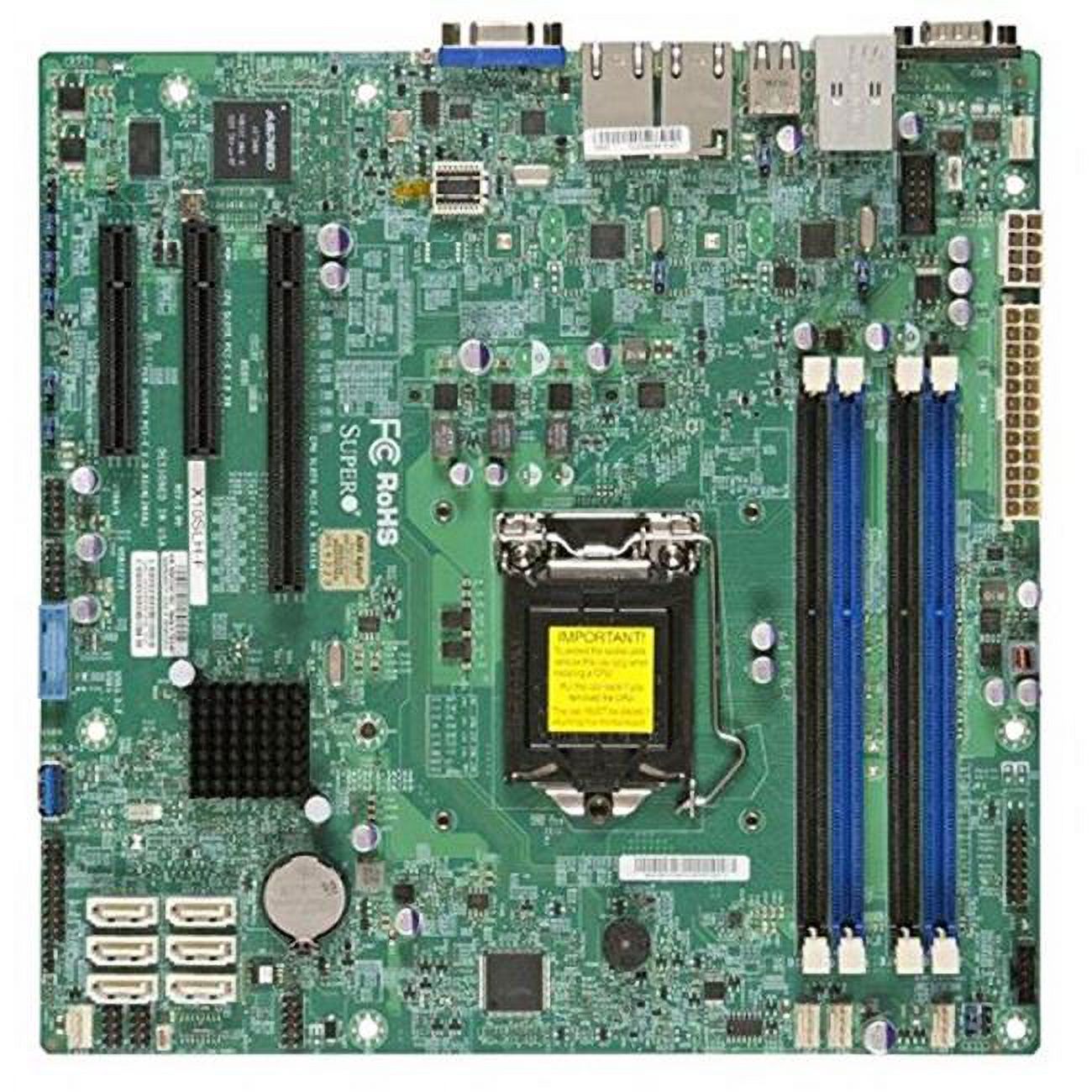 Supermicro SU-MBX10SLH-F-B LGA1150 Xeon E3-1200-Core i3 Intel C204 MATX Motherboard - Walmart.com