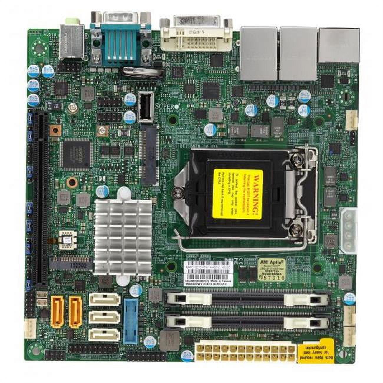 Supermicro SU-MBX11SSV-Q-B Server Motherboard for - MiniITX - BLK ...