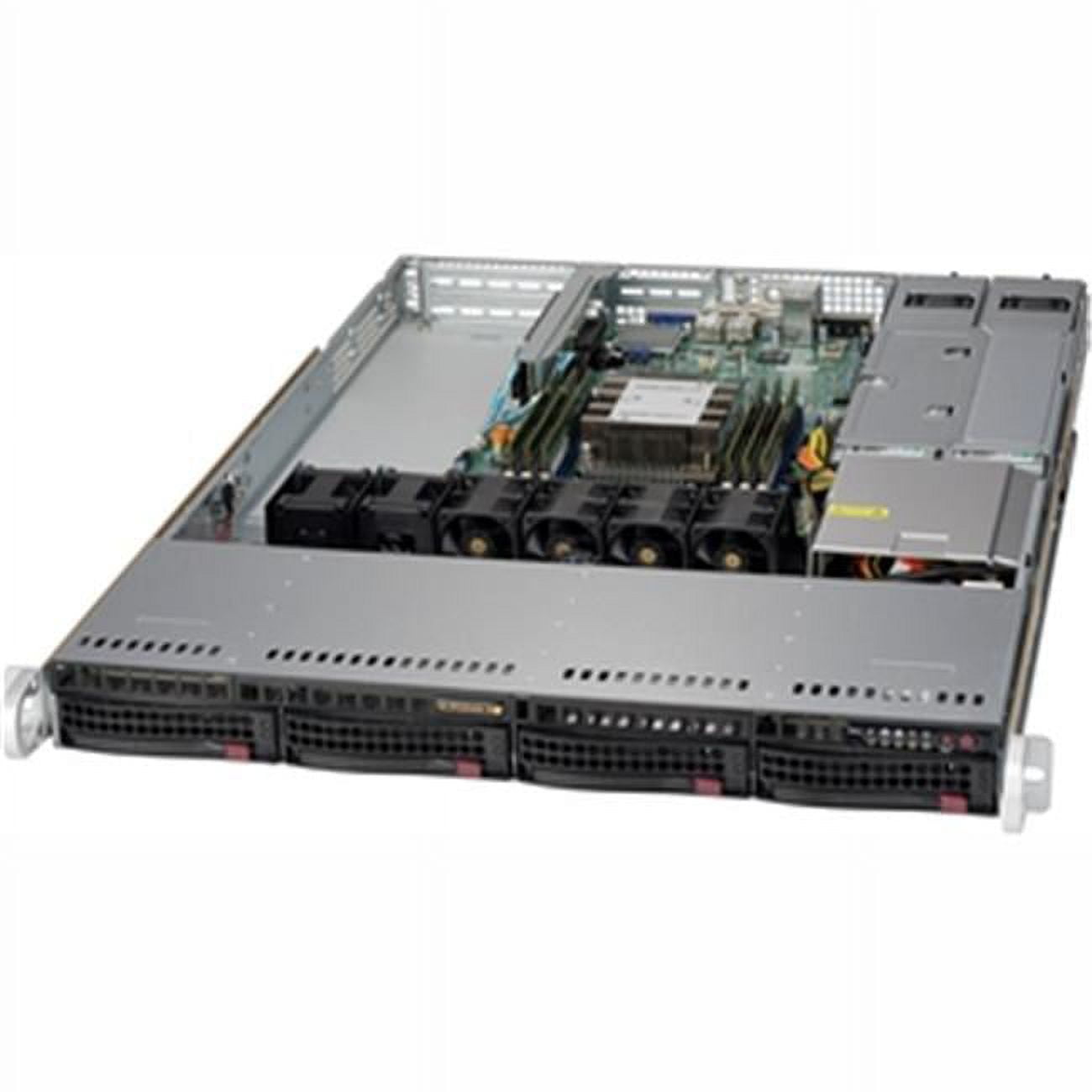Supermicro System SYS-5019P-WTR 1U Intel Xeon C622 4 x 3.5 inch Hot-Swap SATA PCI Express Brown ...