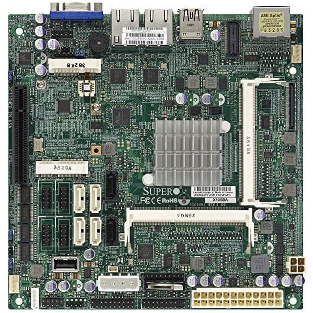 Supermicro X10SBA Motherboard - Mini-ITX Form Factor - Intel Celeron ...