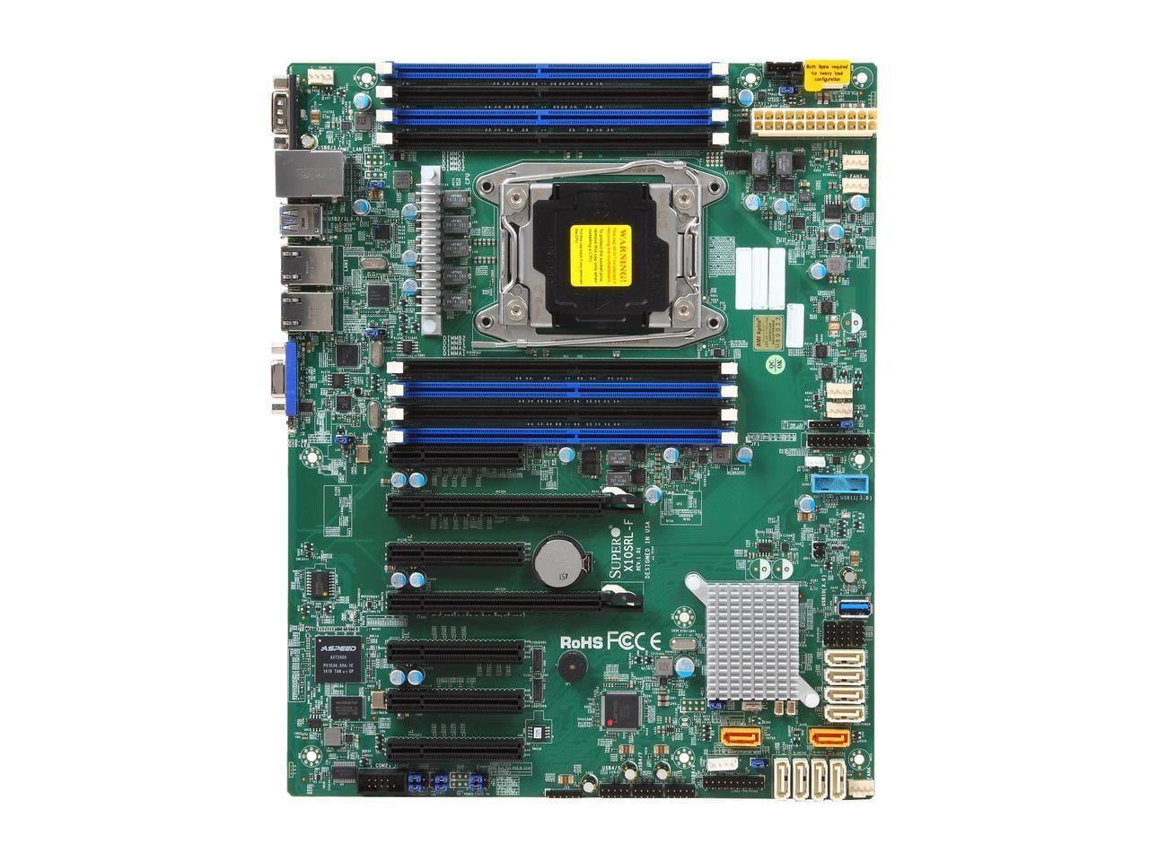 Supermicro X10SRL-F Server Motherboard ATX Intel C612 Chipset - Socket ...