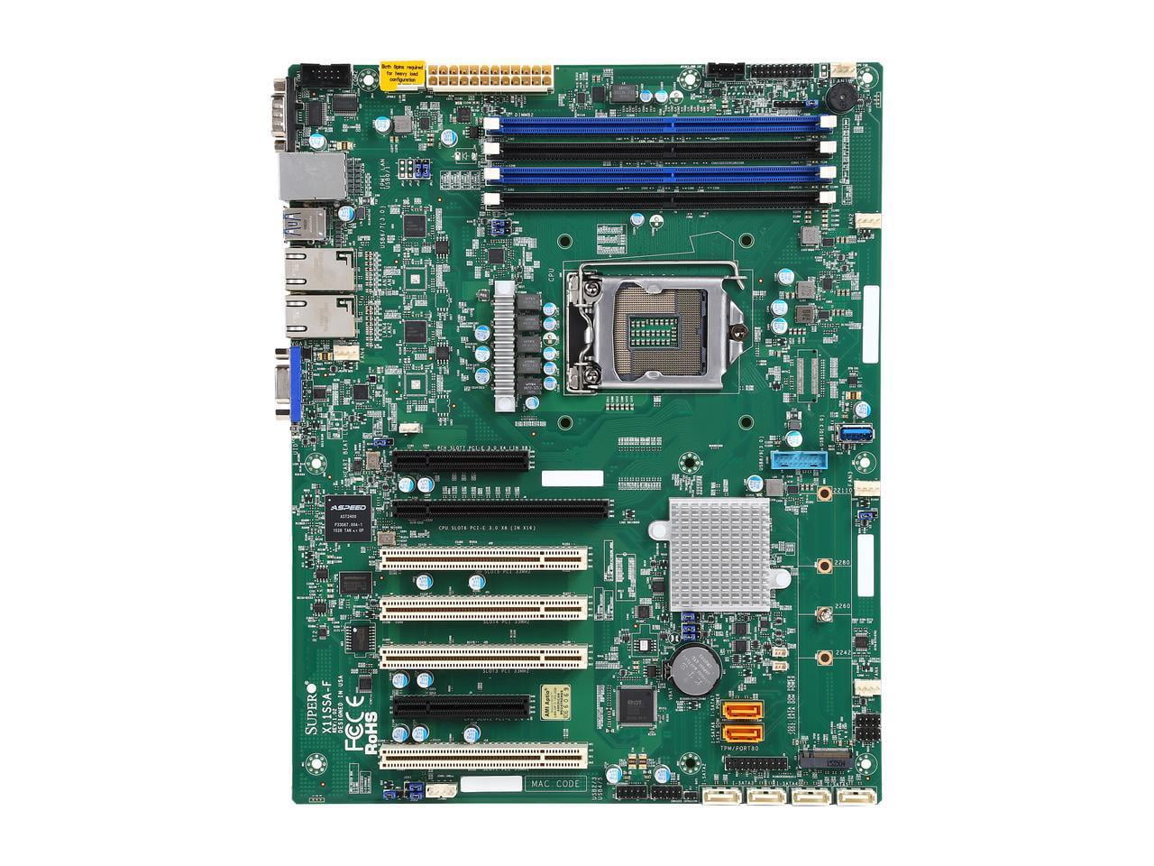 Supermicro X11SSA-F ATX Server Motherboard LGA 1151 Intel C236 (MBD ...
