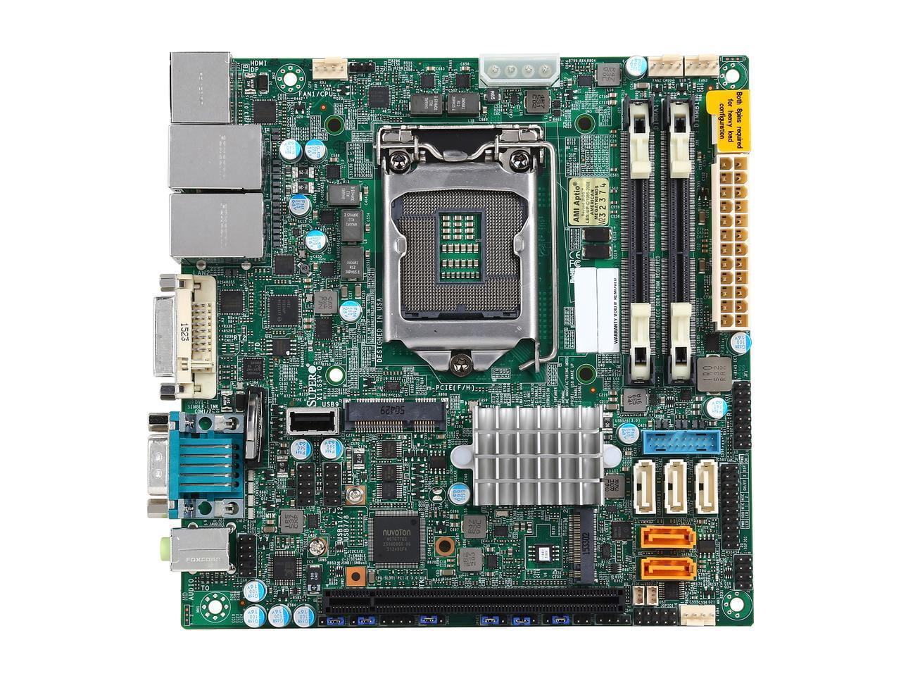 Supermicro X11SSV-Q Mini ITX Server Motherboard -Single socket LGA 1151 - Intel Q170 Express ...
