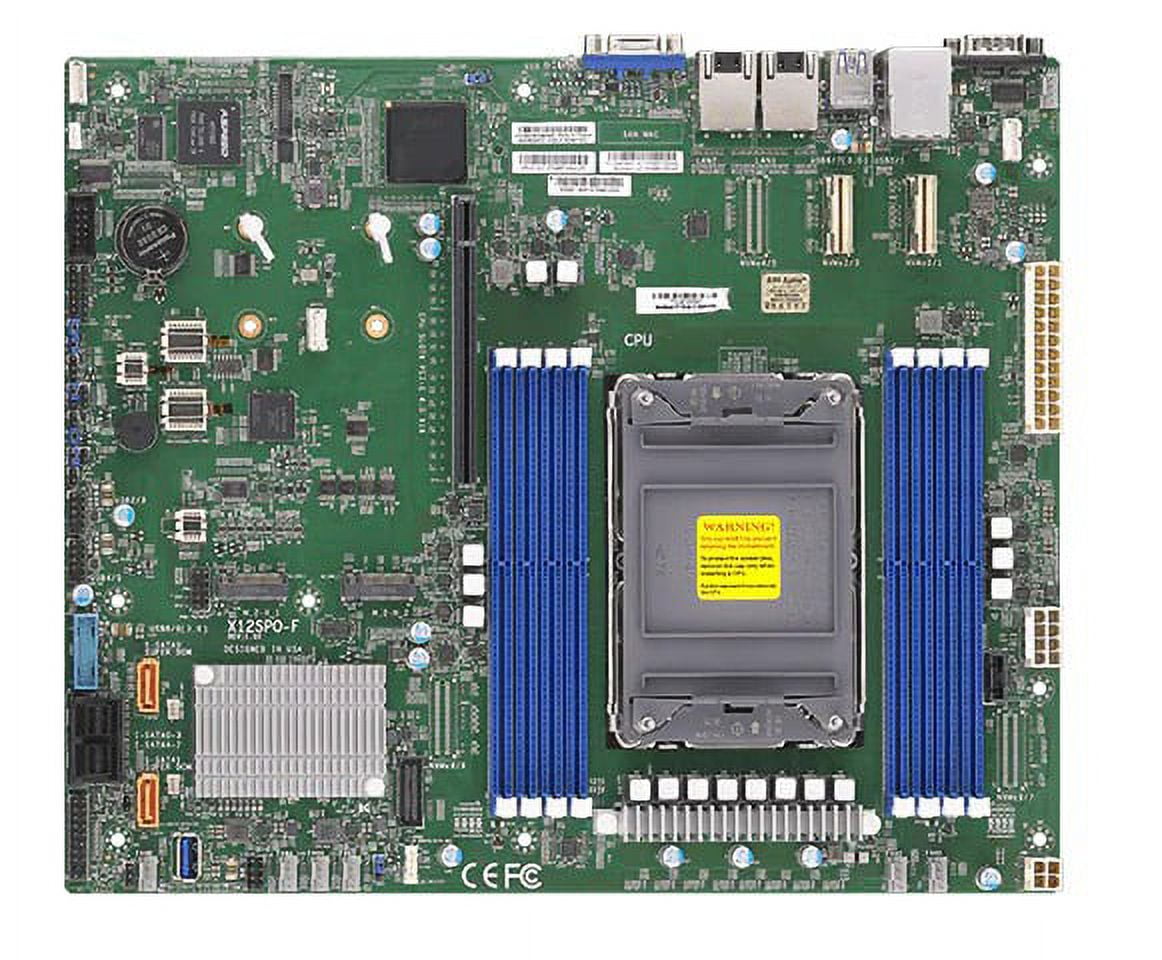 Supermicro X12SPO-F Motherboard - 3rd Gen Intel Xeon Scalable processors -Single Socket LGA 4189 ...