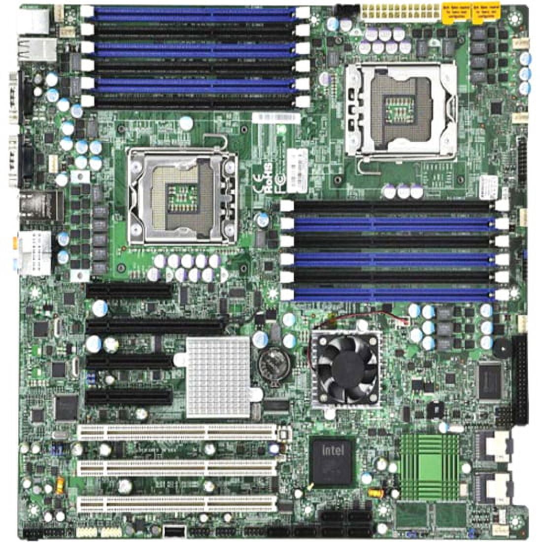 Supermicro X8DA6 Workstation Motherboard, Intel Chipset, Socket B LGA-1366, Extended ATX ...