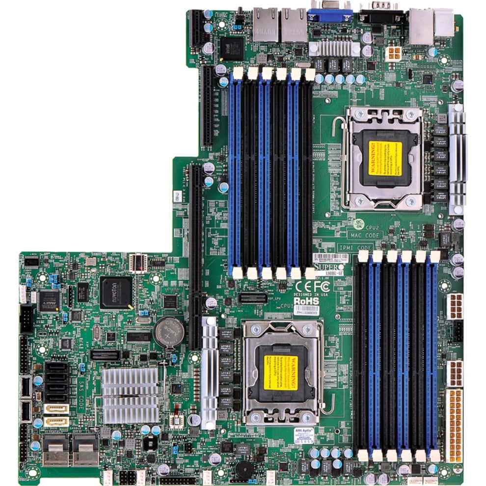 Super Micro X9DBU-IF Intel C602 Chipset DDR3 Dual Socket B2 LGA1356 ...