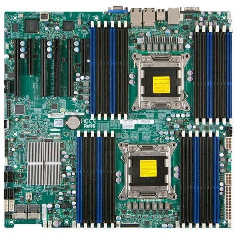 Supermicro X9DRI-LN4F+ Motherboard - Dual LGA2011 /Intel C602/ DDR3/ SATA3/ V&4GbE/ EATX ...