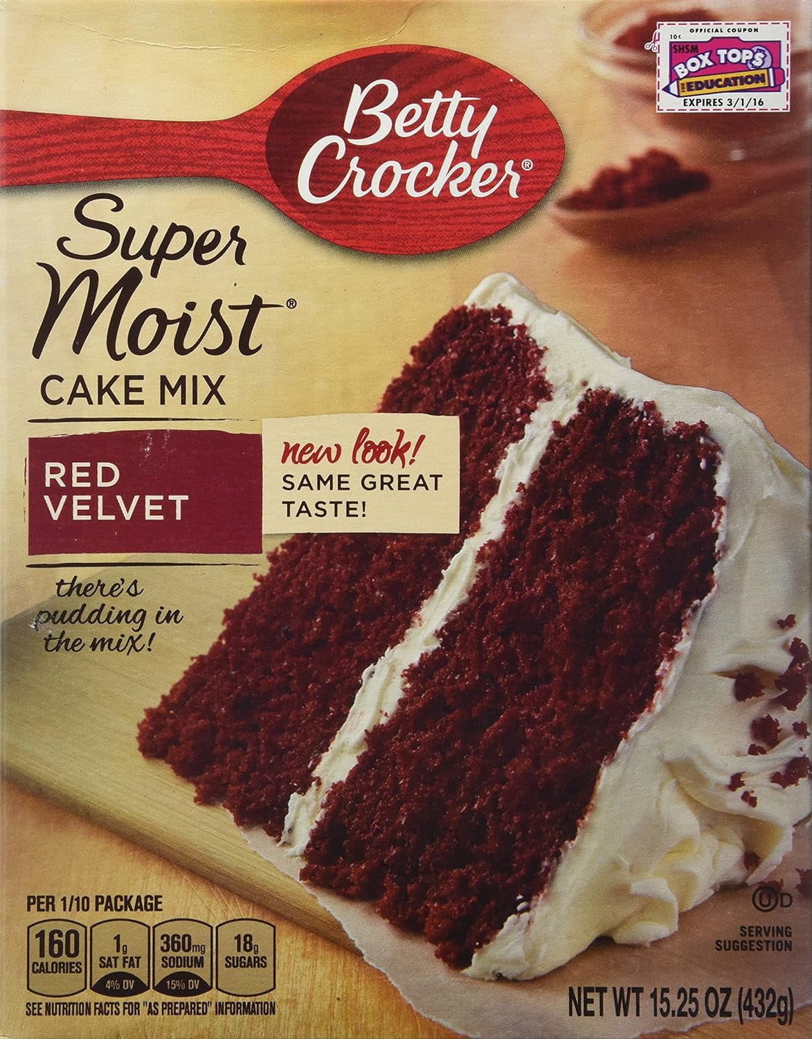 Supermoist Cake Mix, Red Velvet, 15.25oz Box (Pack of 6) - Walmart.com