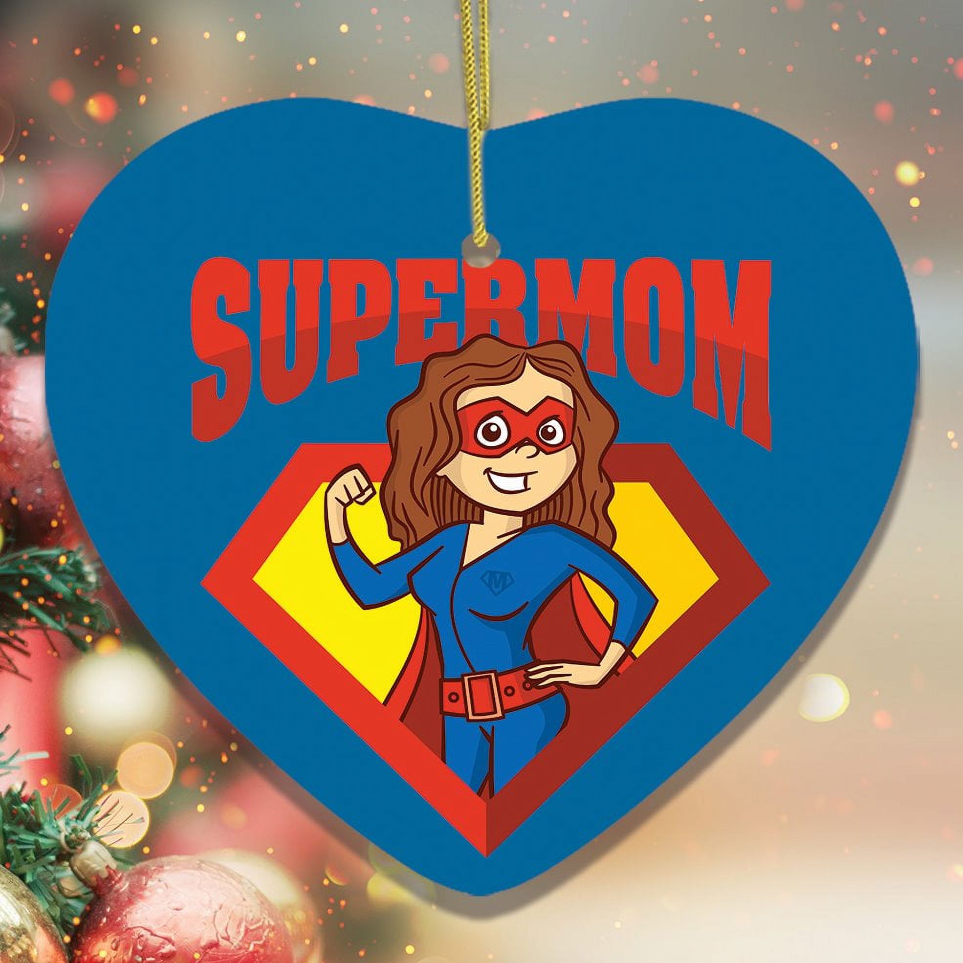 Supermom Christmas Ornament, Superhero Themed Gift for Mom - Walmart.com