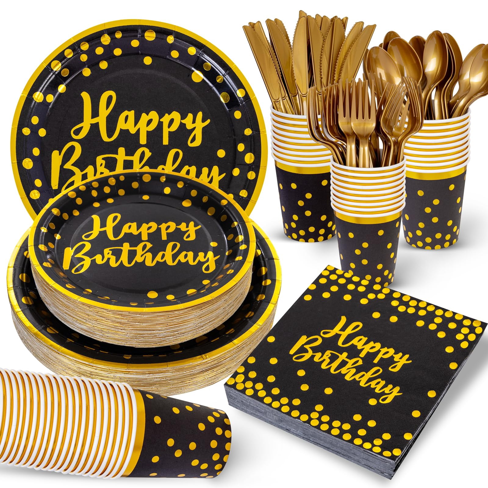 Supernal 350PCS Party Plates RRF12 and Cups and Sets,Birthday Plates ...