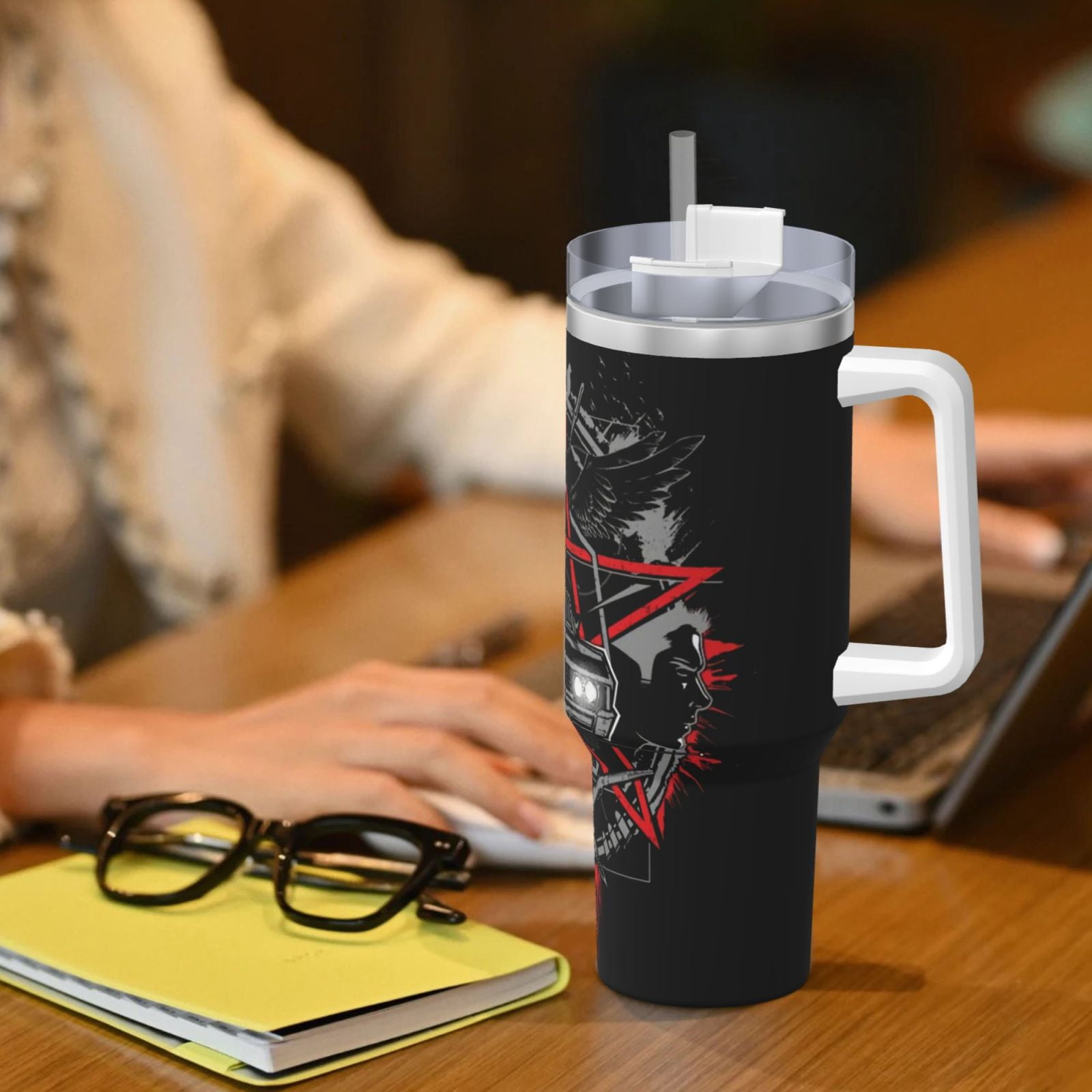 Supernatural 40oz Ice King (With Handle And Straw),Car Travel Cup,2-In ...
