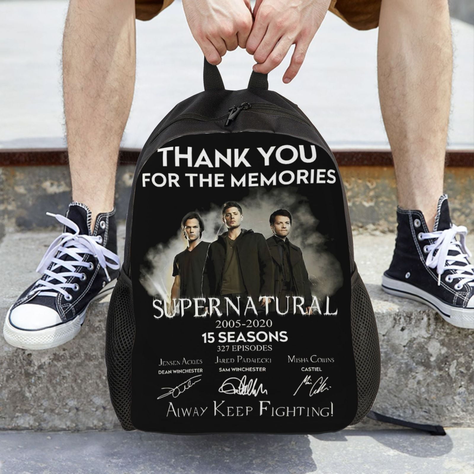 Supernatural Anime Backpack Travel Bag 3d Printing Casual Daypack ...