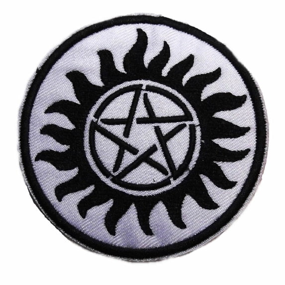Supernatural Anti-Possession Symbol 3" Diameter Embroidered Patch ...