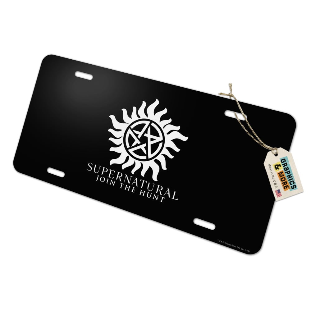 Supernatural Anti Possession Symbol Novelty Metal Vanity Tag License ...