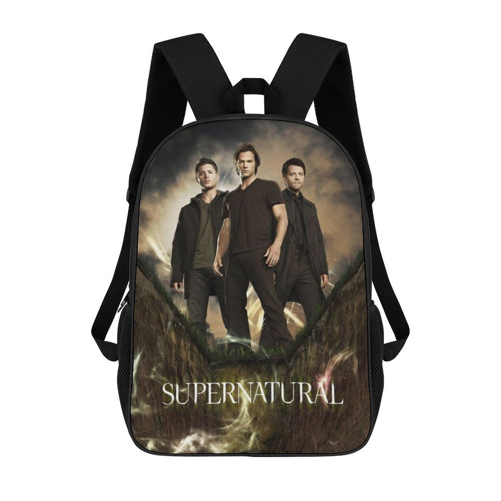Supernatural Backpack 3D Printed School Bookbag Casual Daypack Shoulder ...