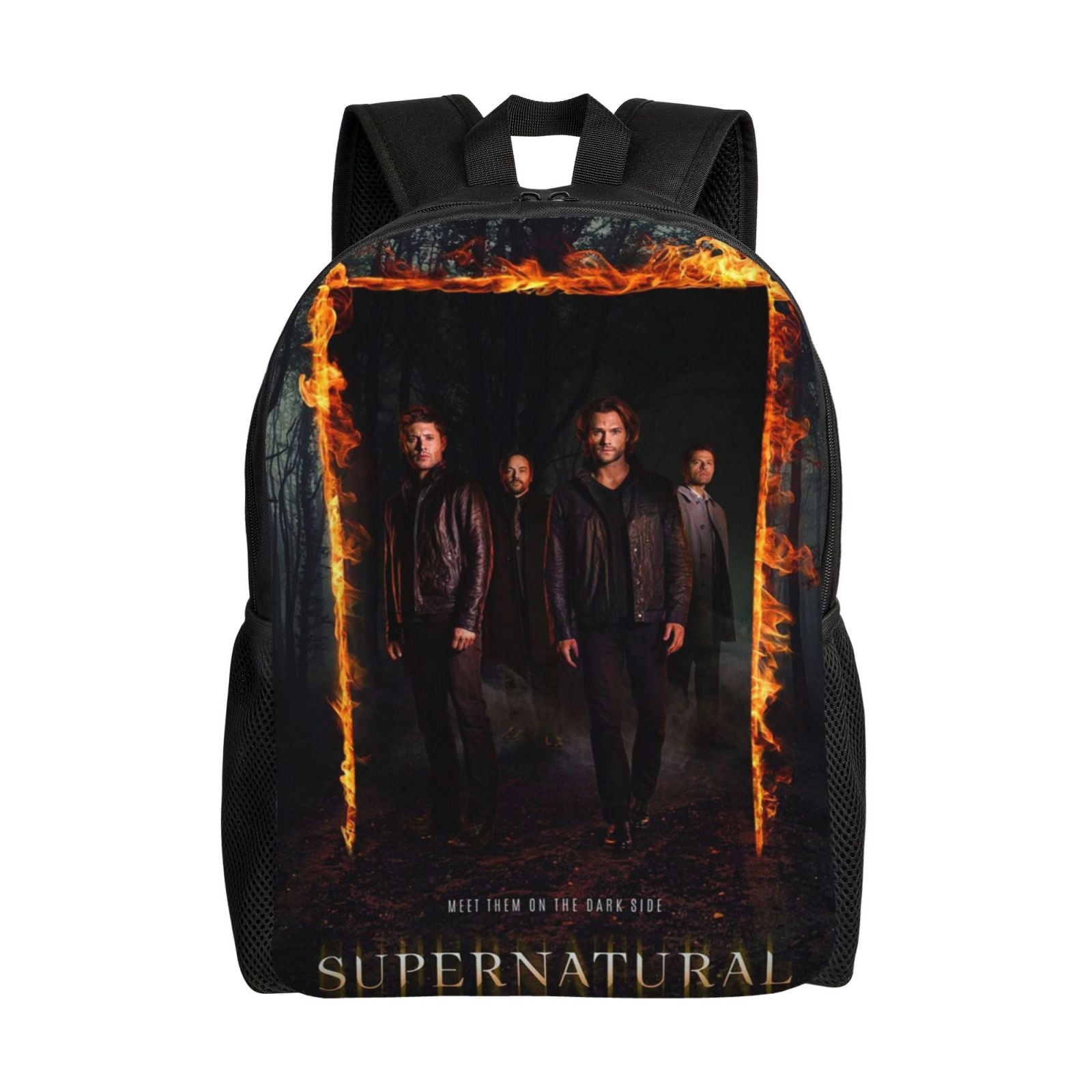Supernatural Casual Daypack Rucksack Trendy Printed Backpack Knapsack ...