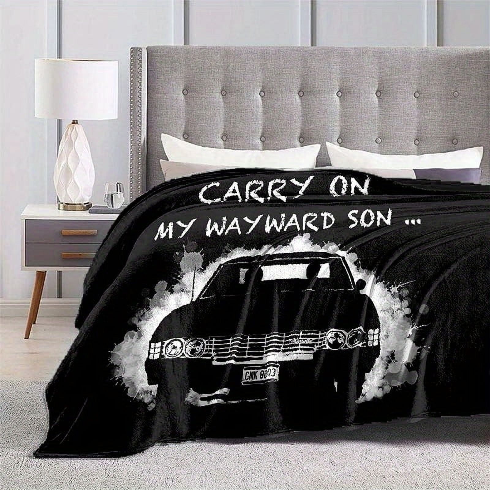Supernatural Classic Car Design Blanket - 'Carry On My Wayward Son ...