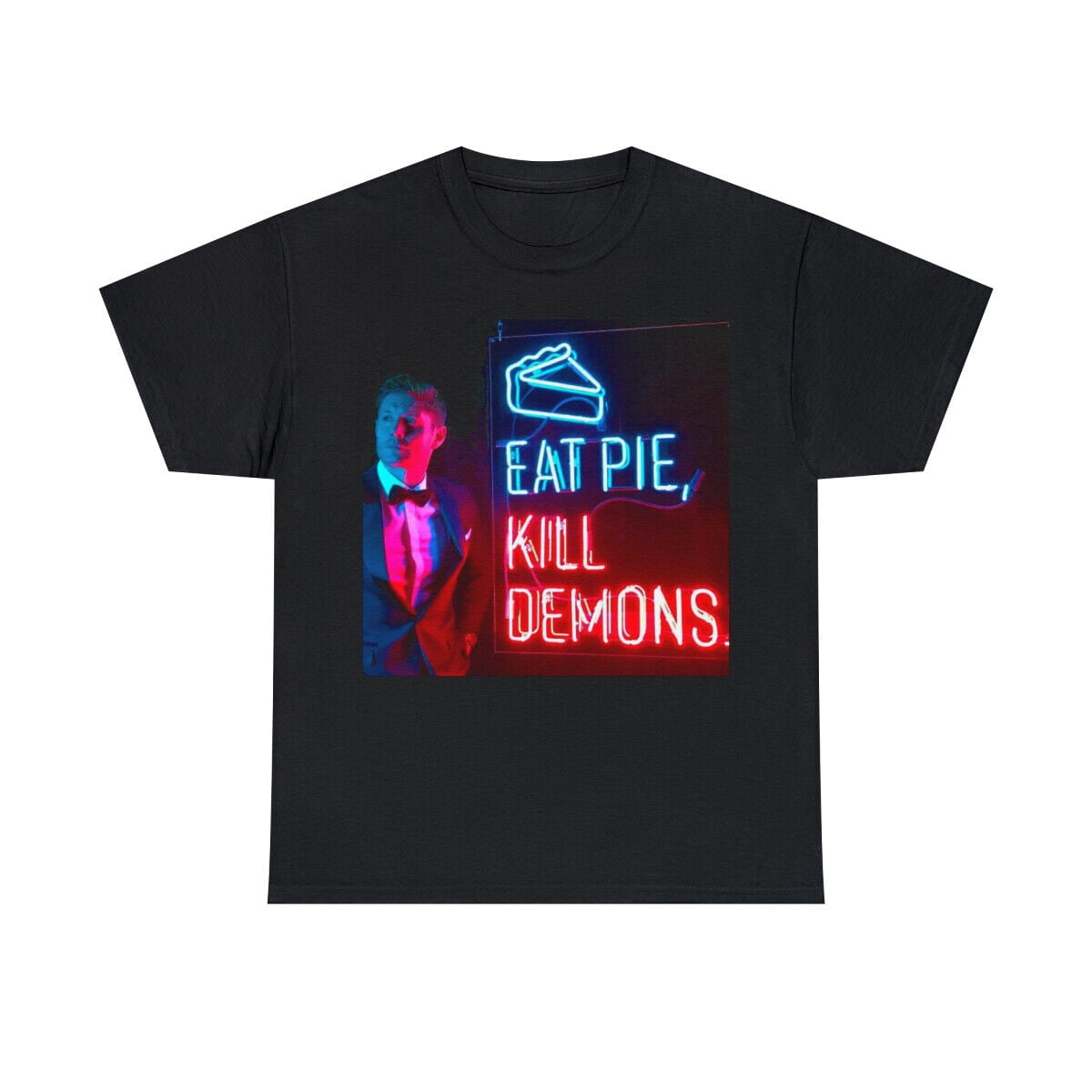 Supernatural Dean Winchester Eat Pie Kill Demons short Sleeve Tee - Walmart.com
