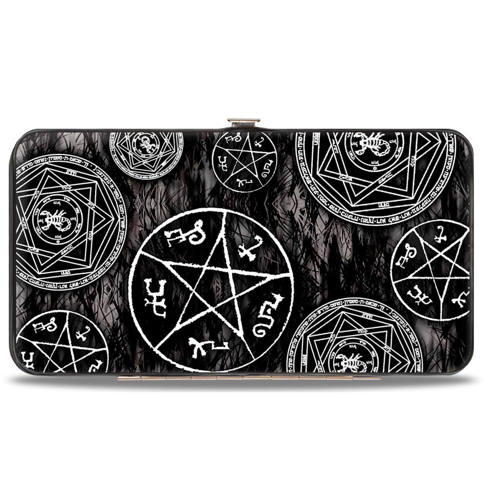 Supernatural Wallet, Hinged, Supernatural Devils Trap Pentagrams Grays ...