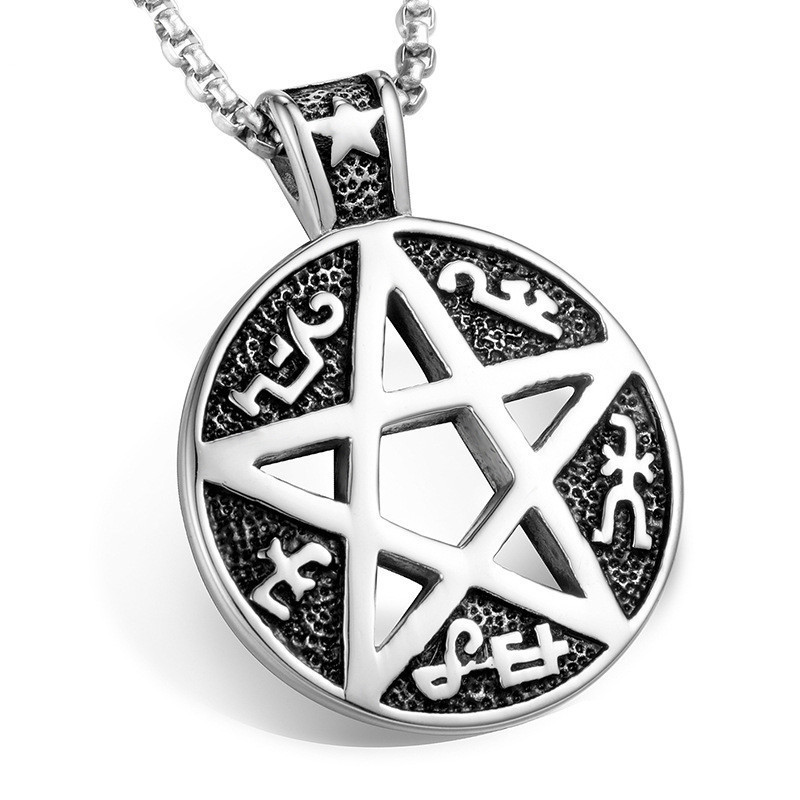 Supernatural Devils Trap Symbol Sigil Stainless Steel Pendant Necklace ...