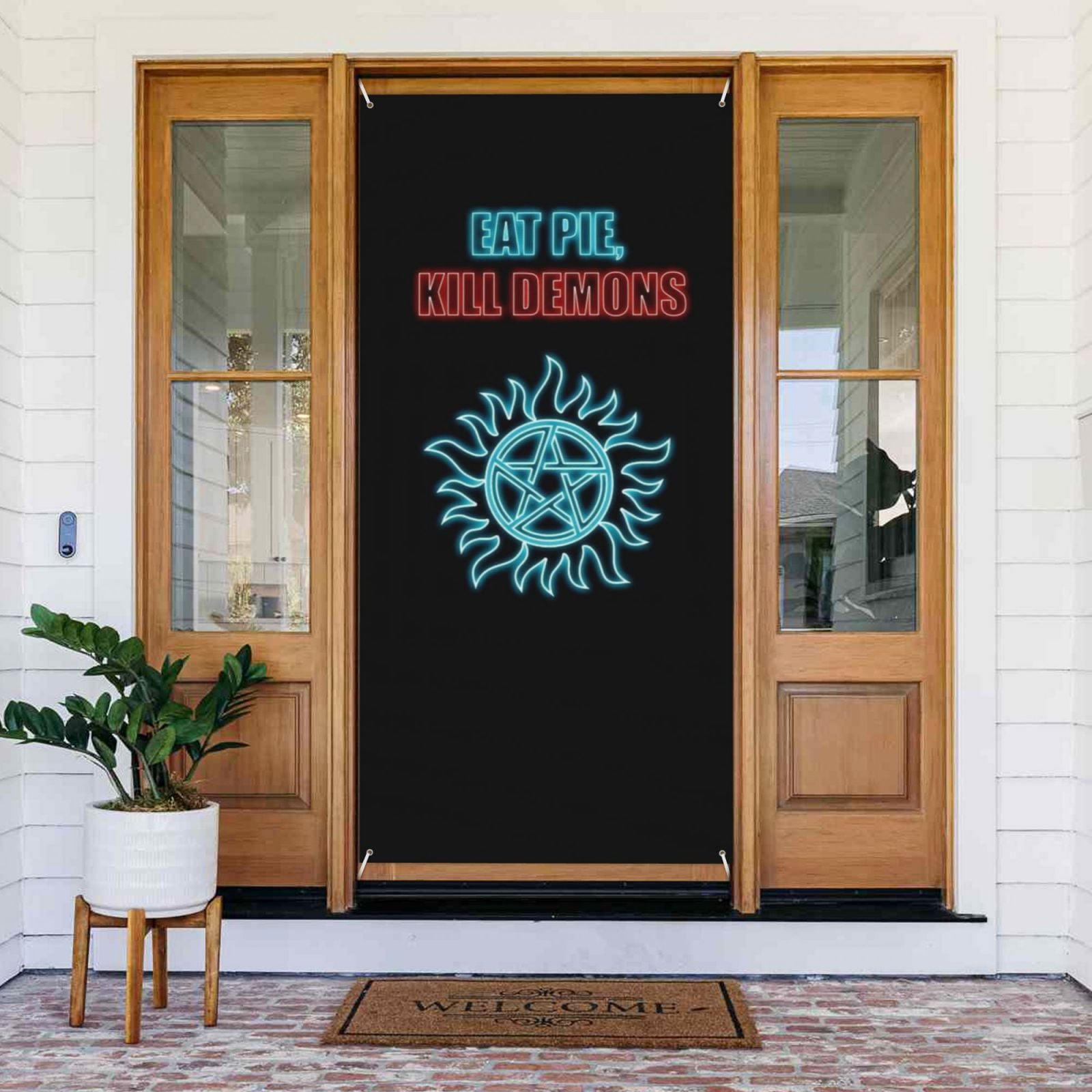 Supernatural Door Cover Decorations Door Banner Porch Sign Banner For ...