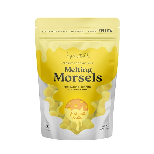 Supernatural Dye-Free Melting Morsels, Yellow - Plant-Based, Vegan ...