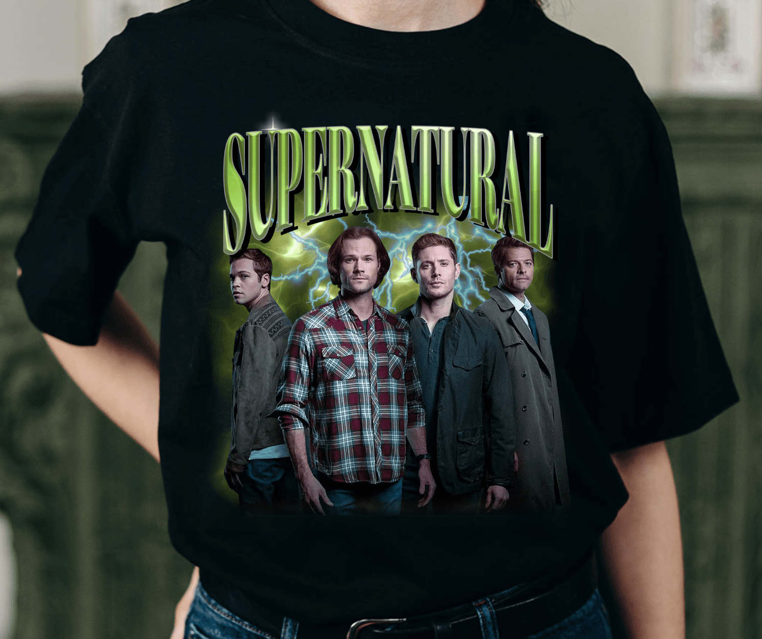 Supernatural Homage Vintage T-Shirt, Supernatural Movie Shirt, TV ...