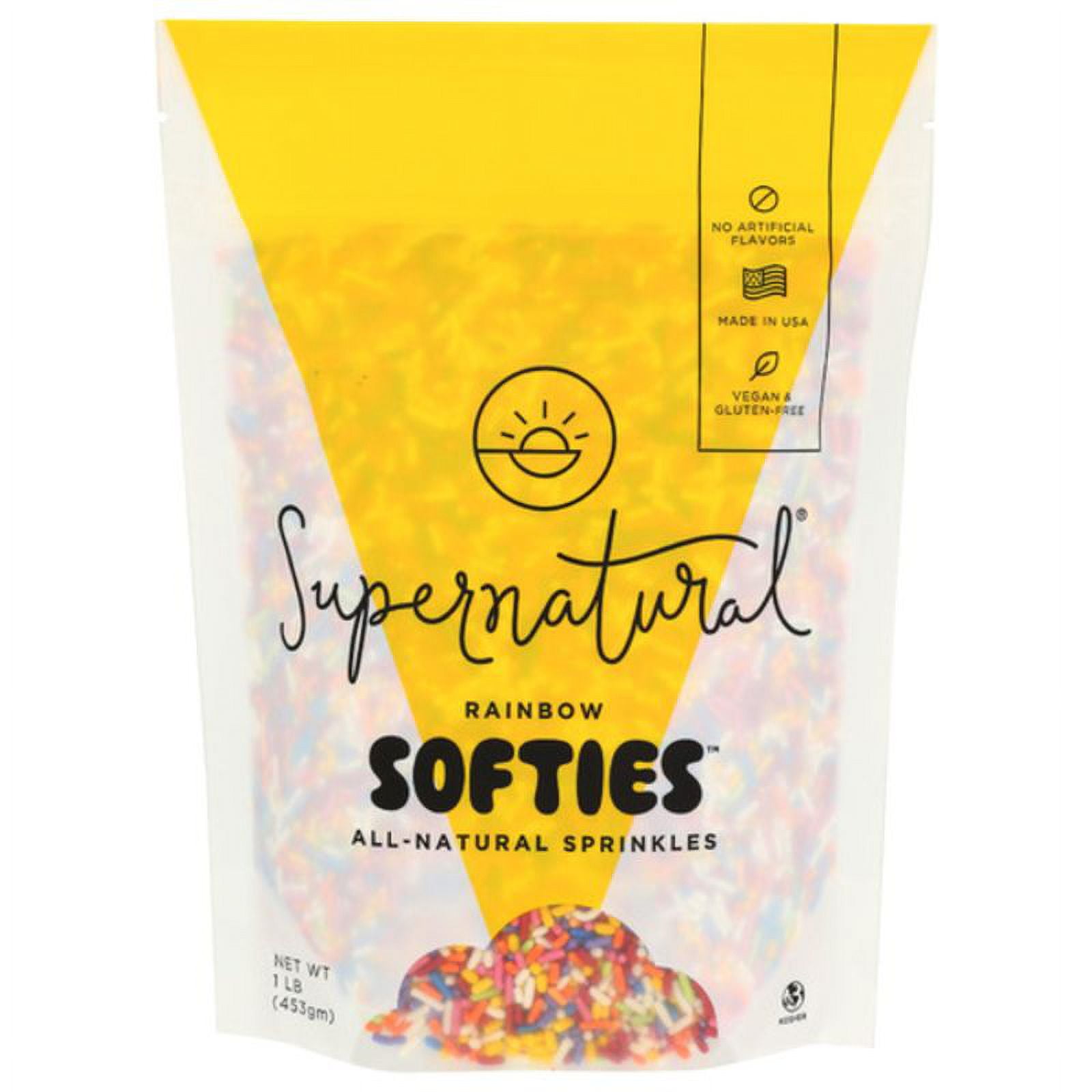 Supernatural Rainbow Softies All-Natural Sprinkles 1 lb Pack of 3 ...
