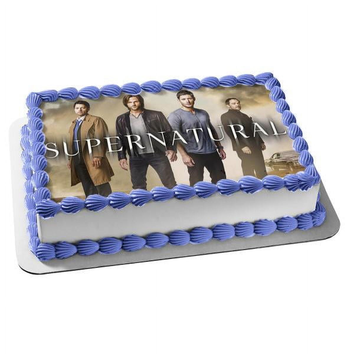 Supernatural Sam Dean Castiel Crowley Edible Image Cake Topper, by A Birthday Place - Walmart.com