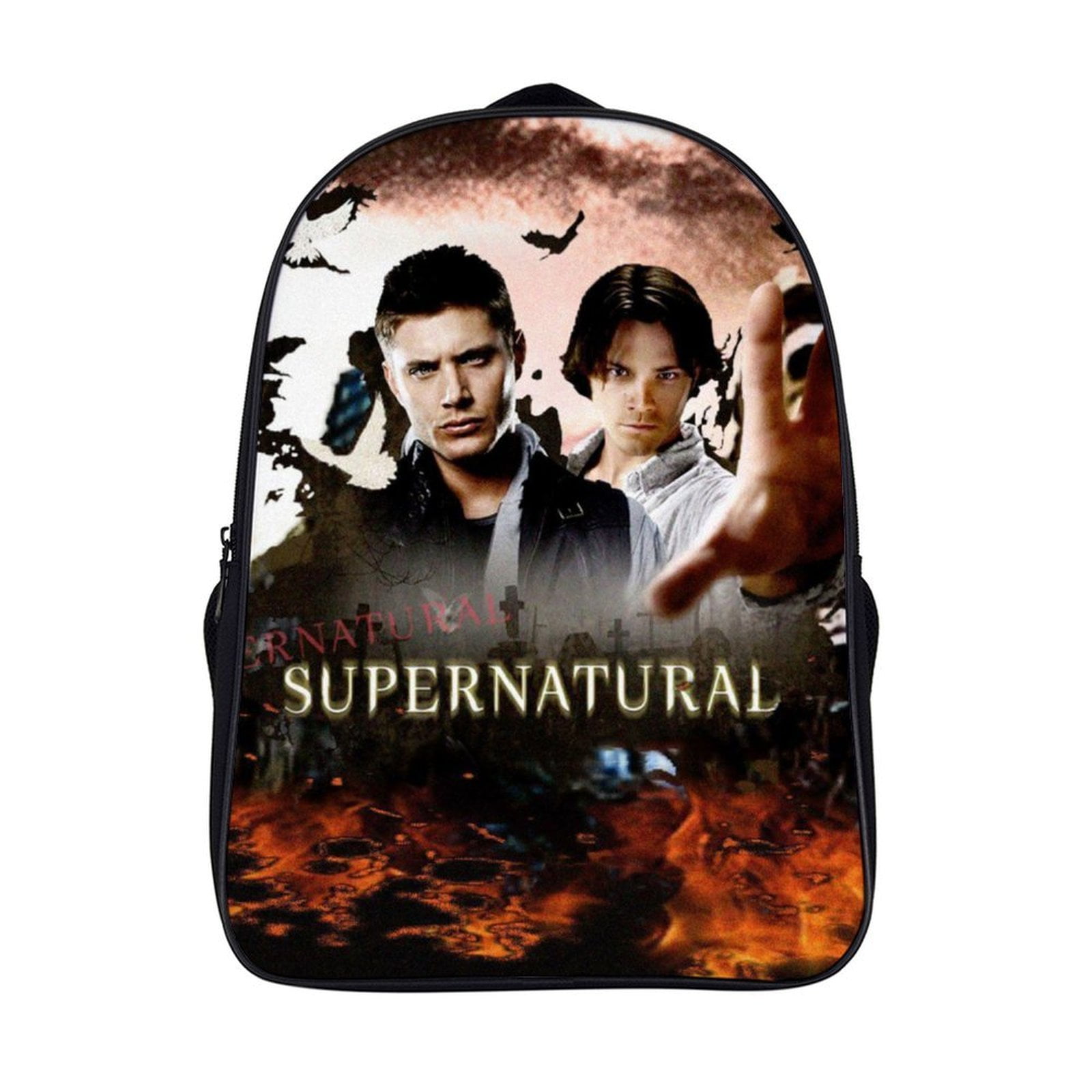 Supernatural Schoolbag Backpack Satchel Bookbag Student Daypack 2 ...