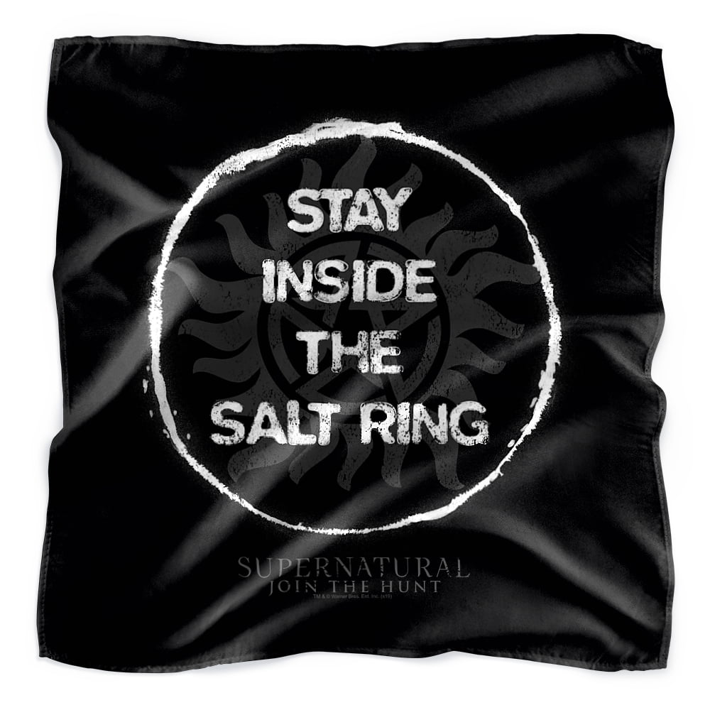 Supernatural Stay Inside the Salt Ring Bandana (21 in x 21 in ...