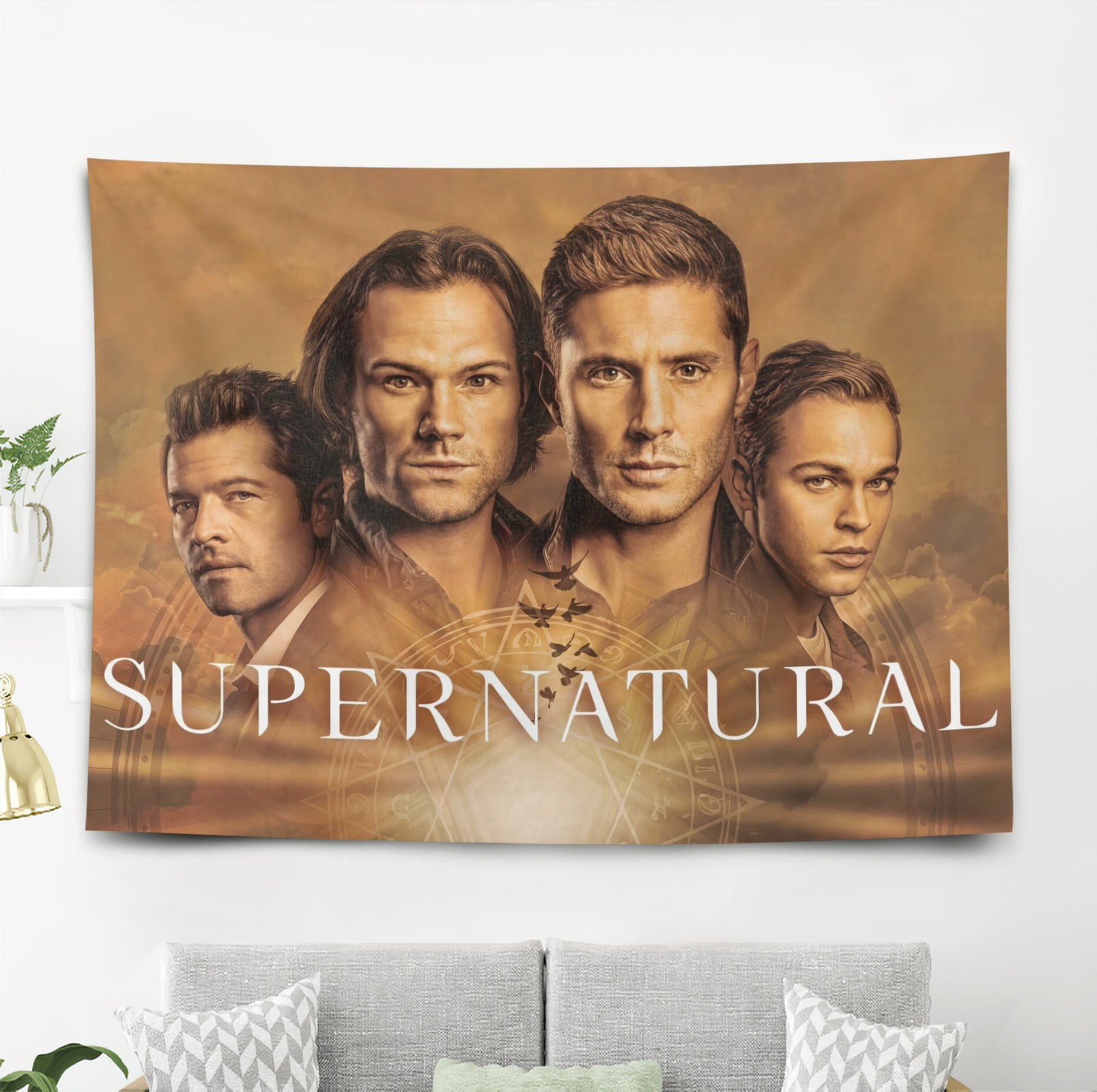 Supernatural-Theme Anti-pilling Tapestry Gift Wall Hanging Backdrop for ...
