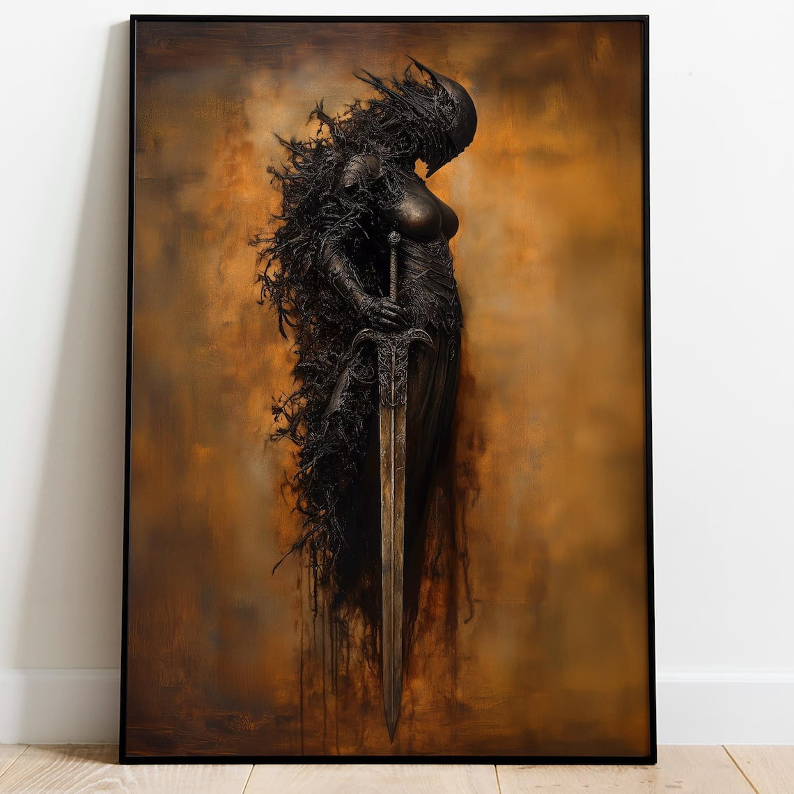 Supernatural Valkyrie Wall Art, Dark Academia Print, Norse Mythology ...