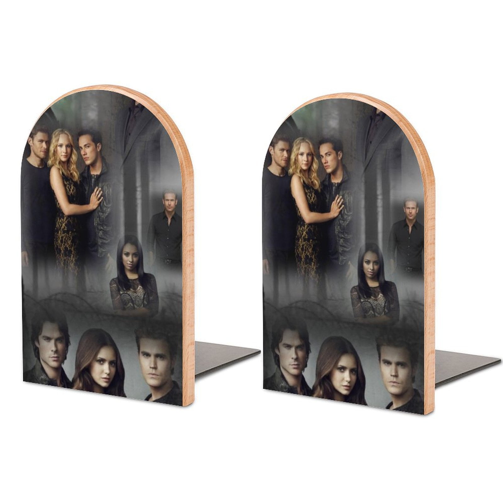 Supernatural Vampire Diaries Supernatural Bookends Wood Book Divider ...