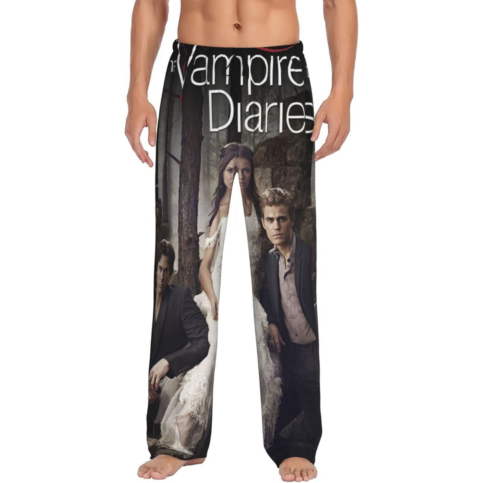 Supernatural Vampire Diaries Men's Pajama Pants With Pockets Lounge ...